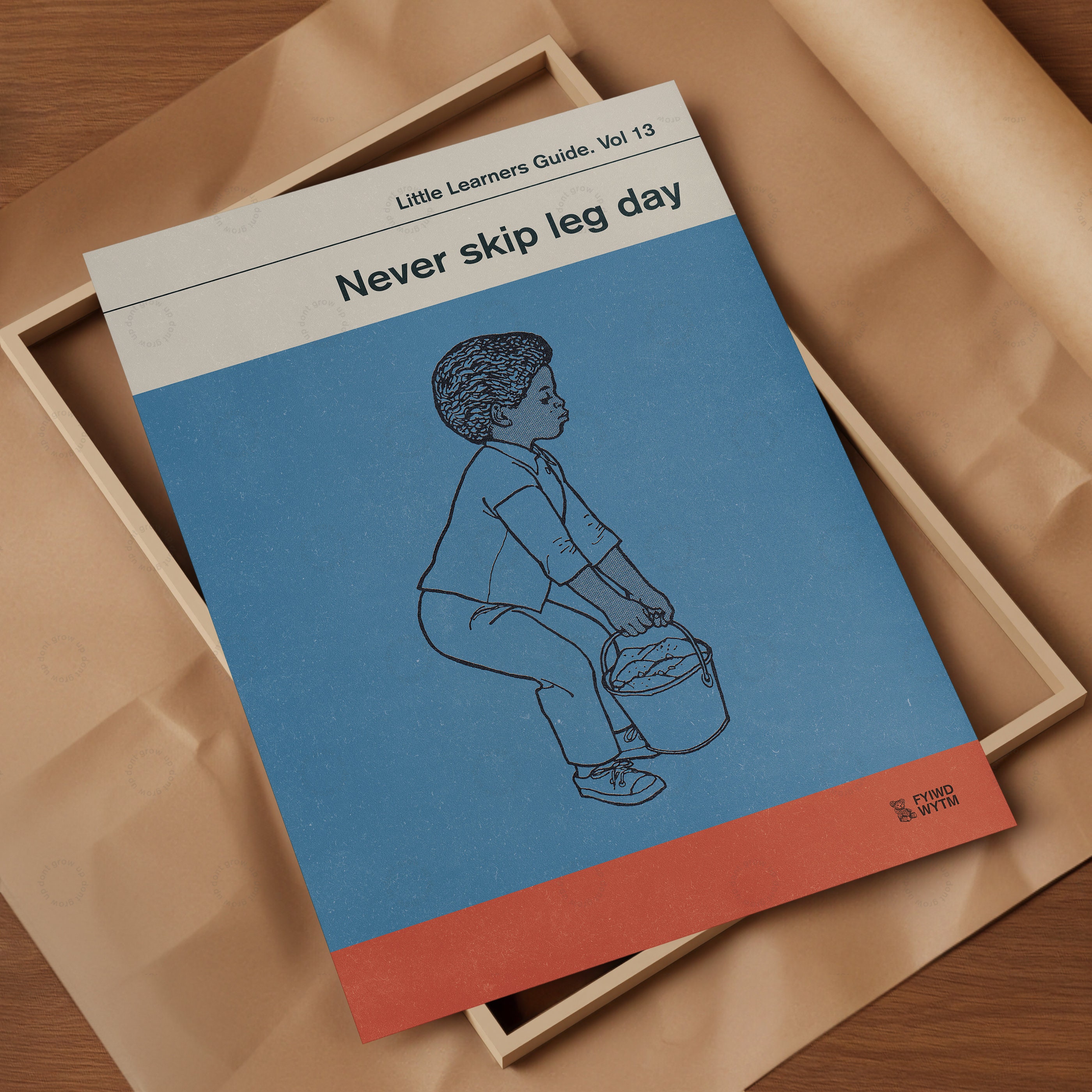 Vol 13. Never Skip Leg Day Poster, Gym, Retro Book Cover, Vintage Print ...