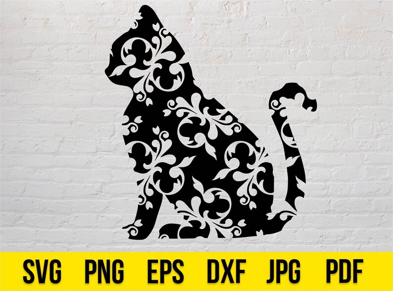 Cat Svg, Cat Silhouette Svg, Black Cat Svg, Halloween Svg, Kitten Svg ...
