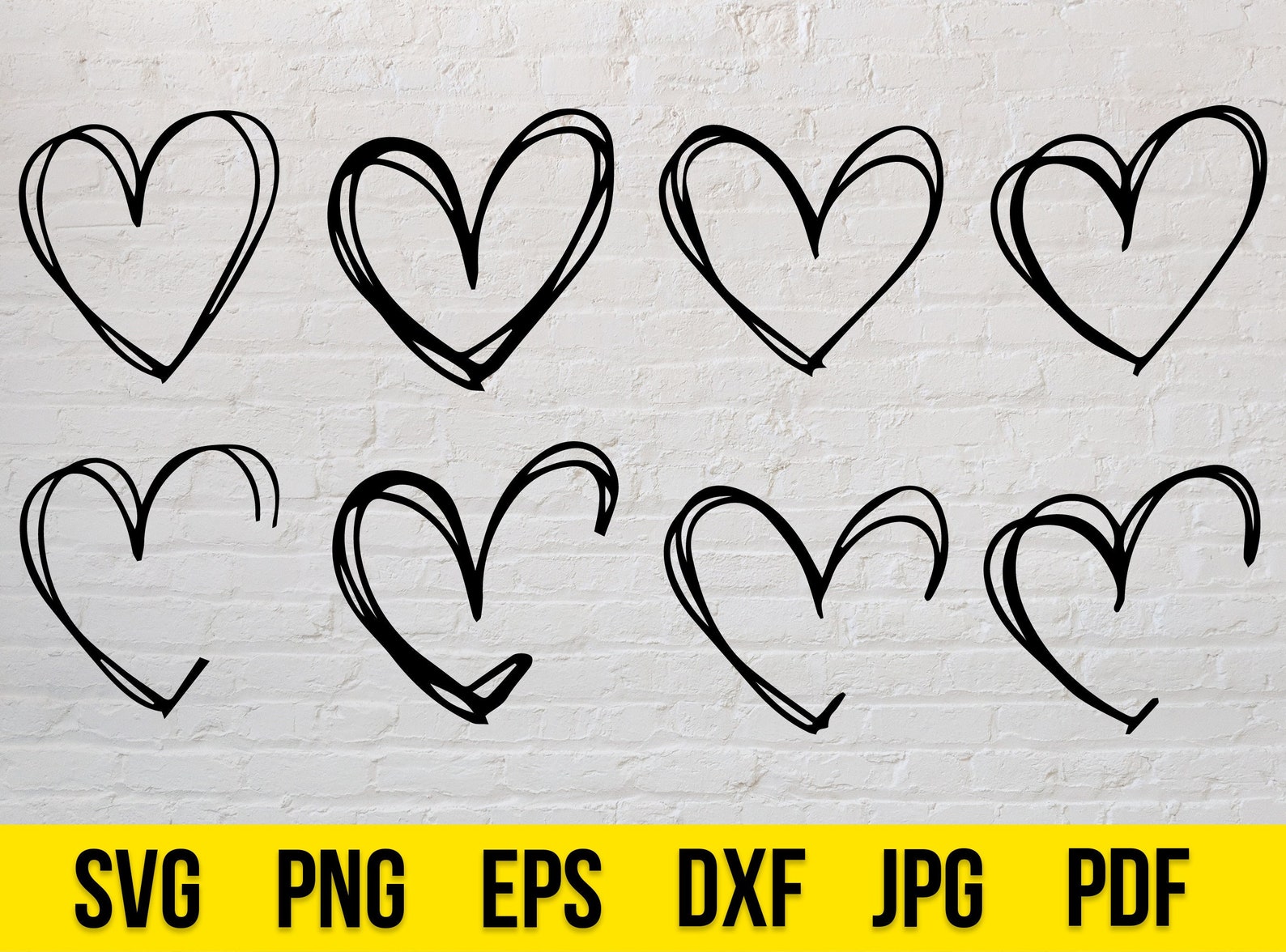 Thin Heart Outline Svg, Heart Outline Svg, Open Heart Svg, Heart Clipart, Hand Drawn Heart, Cute ...