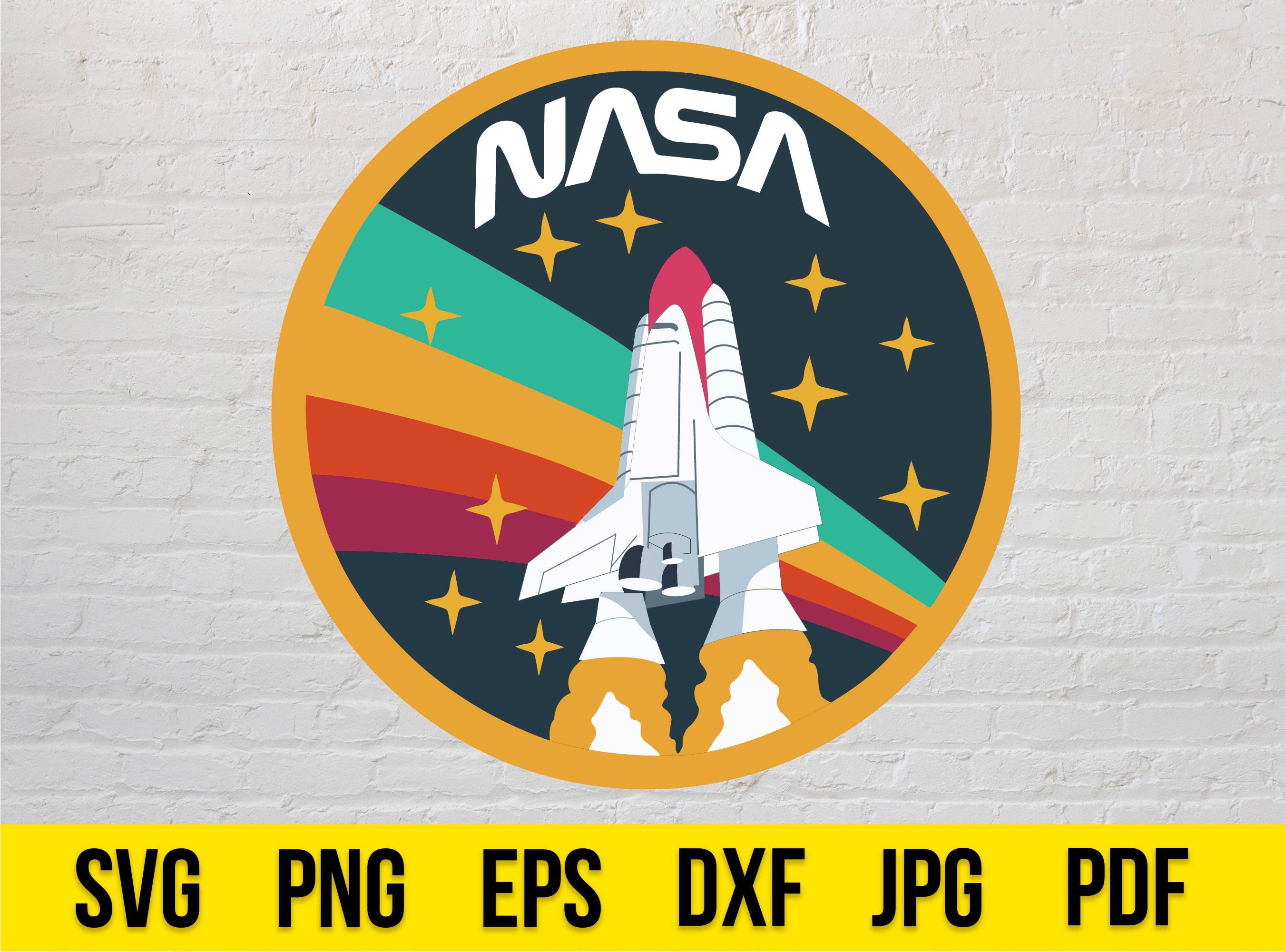Nasa Svg Nasa Logo Svg Nasa Circle Logo Color Layered Svg Cricut Hot