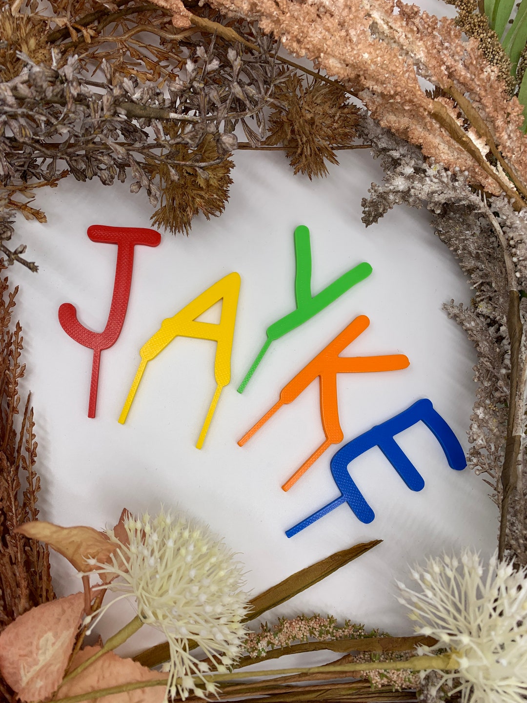 Letras personalizadas como cake toppers o cake toppers, 3DKidsDesigns ...