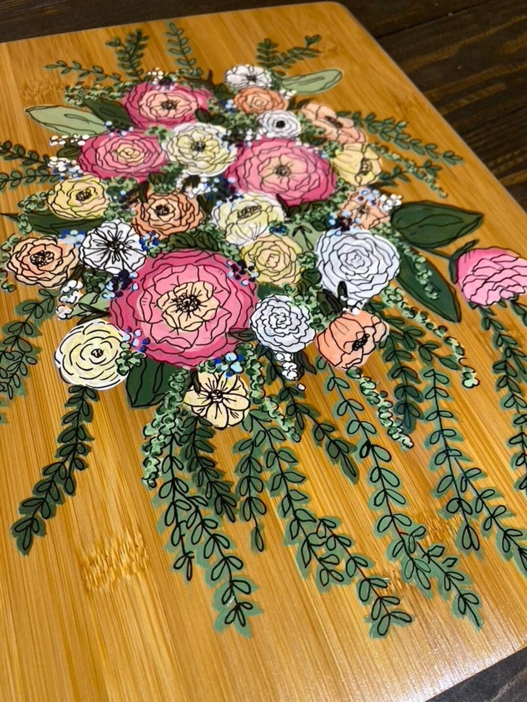 Custom Hand Painted Cutting Boards - Etsy