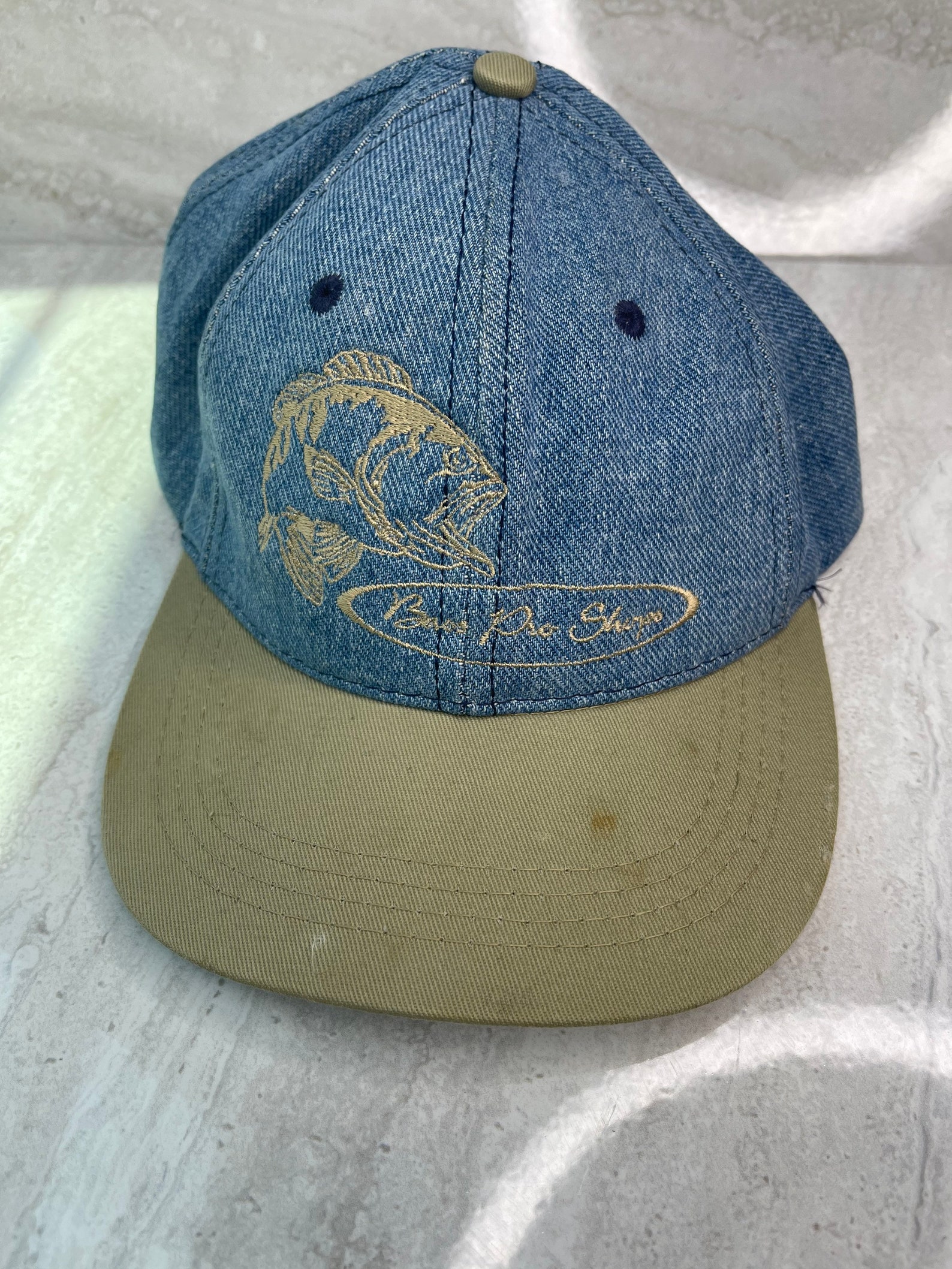Vintage Bass Pro Shop Outdoor World Strapback Hat Fishing Cap | Etsy