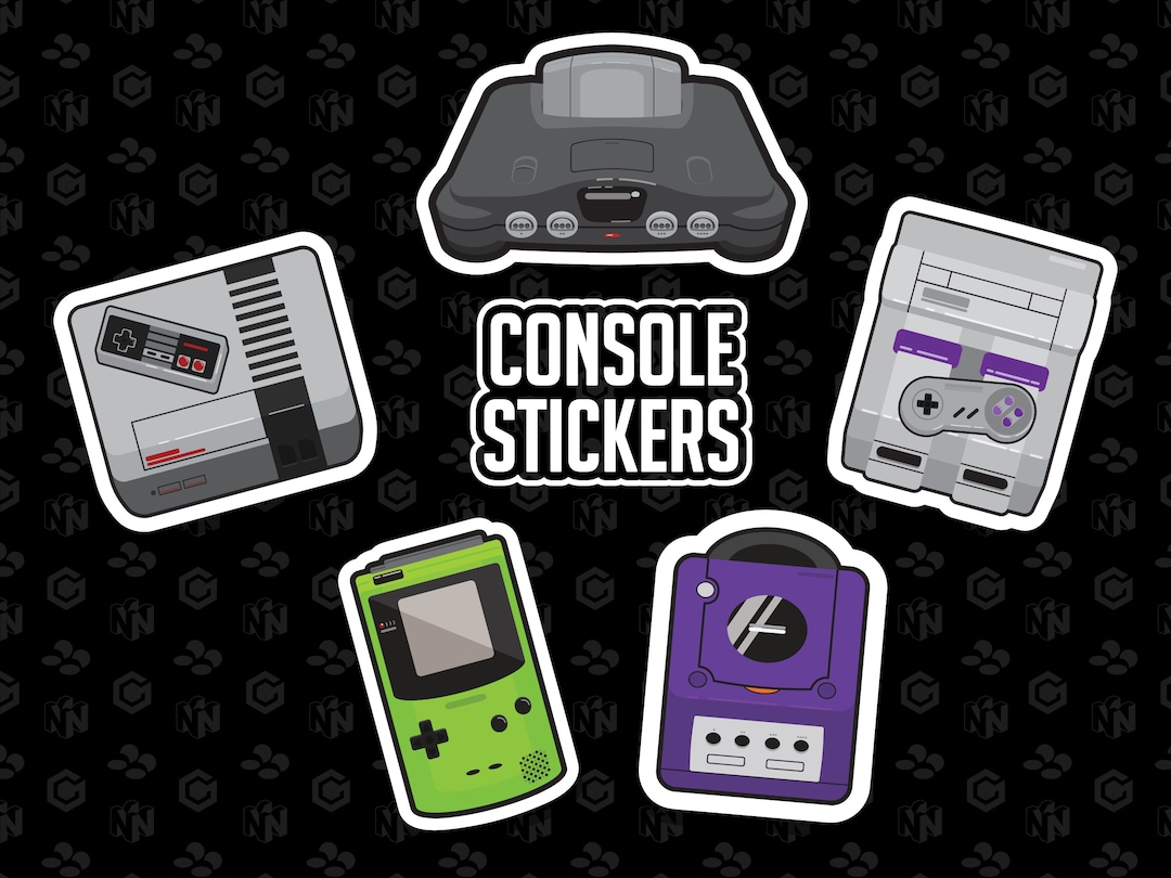 Retro Gaming Console Stickers - Die-cut Vinyl Stickers - Etsy