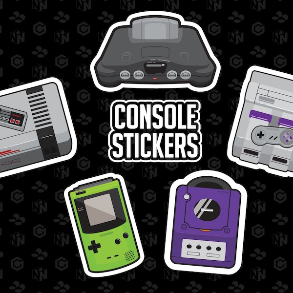 Retro Gaming Stickers - Etsy