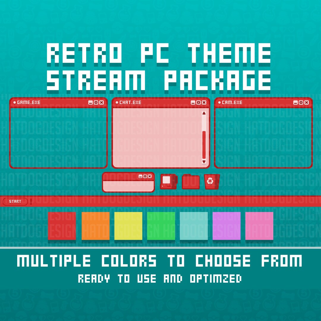 Retro PC Custom Stream Package - Etsy