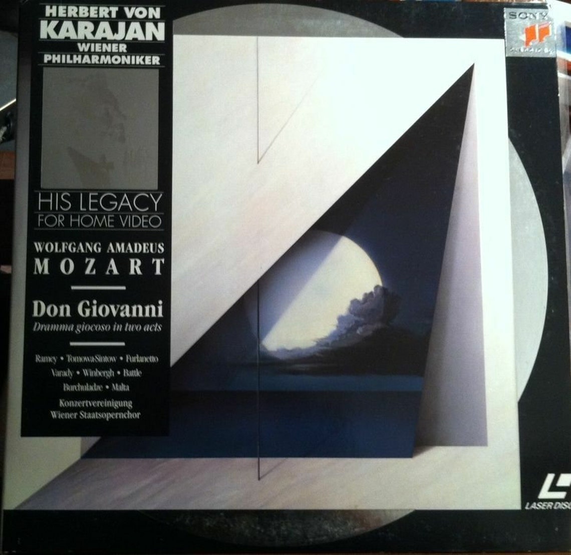 Karajan Mozart Don Giovanni Ramey 2 Discs Laserdisc LD Classic - Etsy UK