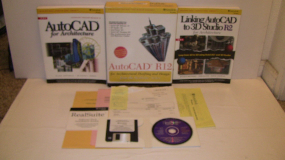 AutoCAD Version R12 Architectural Software From Real Suite | Etsy