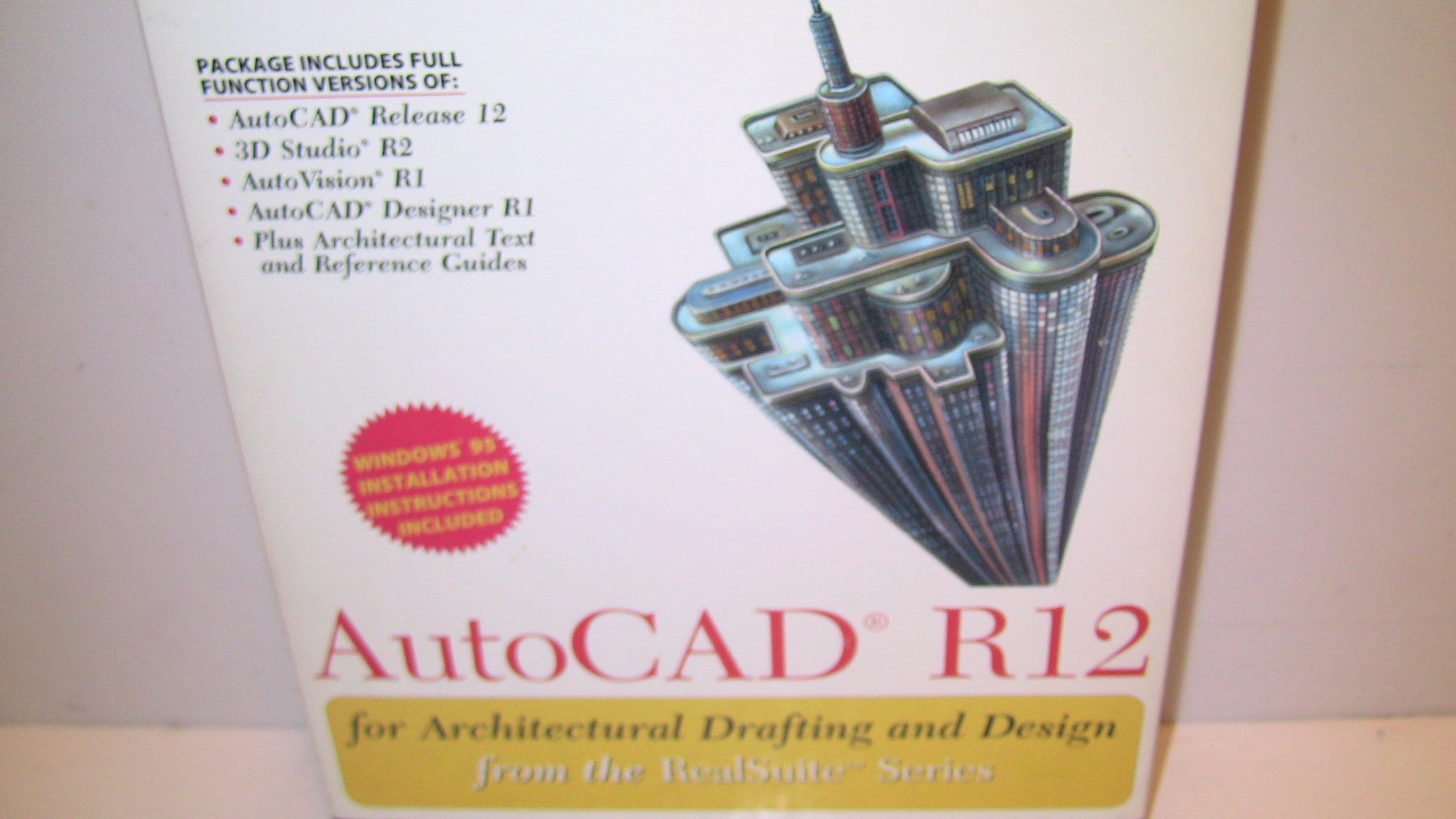 AutoCAD Version R12 Architectural Software From Real Suite | Etsy