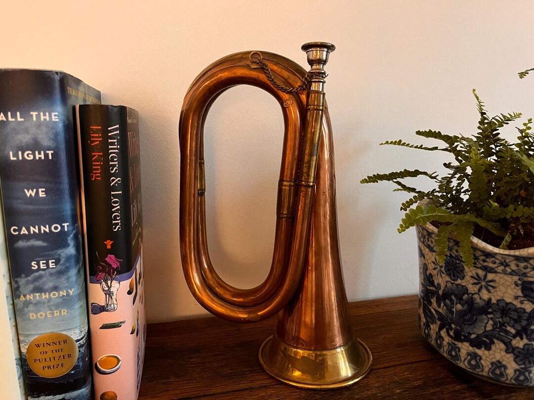 Copper and Brass Calvary Horn, Military Bugle - Etsy