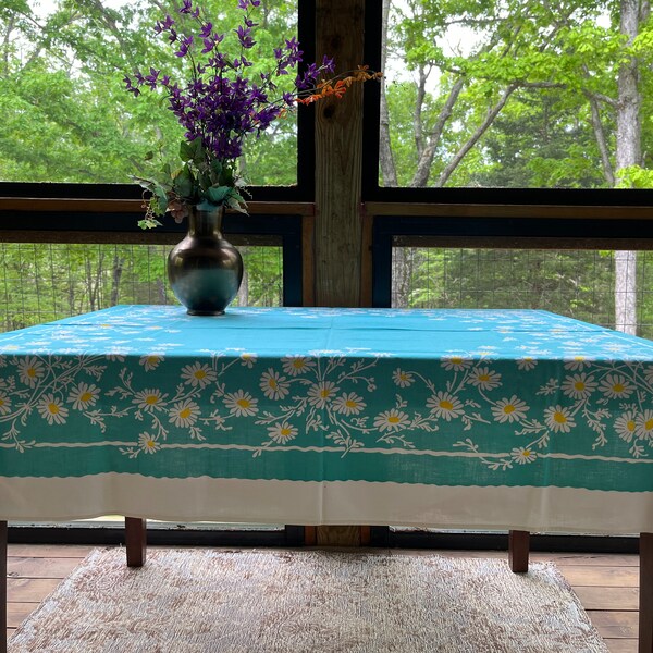 Turquoise Tablecloth - Etsy
