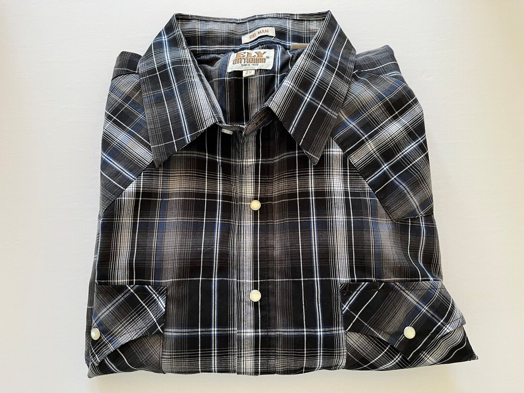 Ely Cattleman Big Man 2X Pearl Snap Wesstern Shirt - Etsy