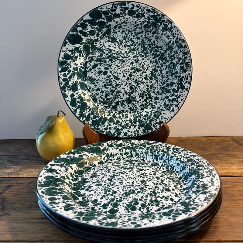 Vintage Enamel Dinnerware - Etsy