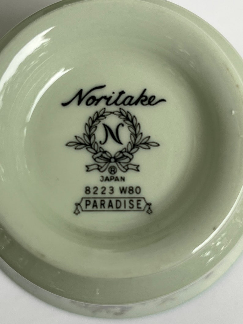 Vintage Botanical Noritake Teacup Set: Paradise Floral, Mint Green ...