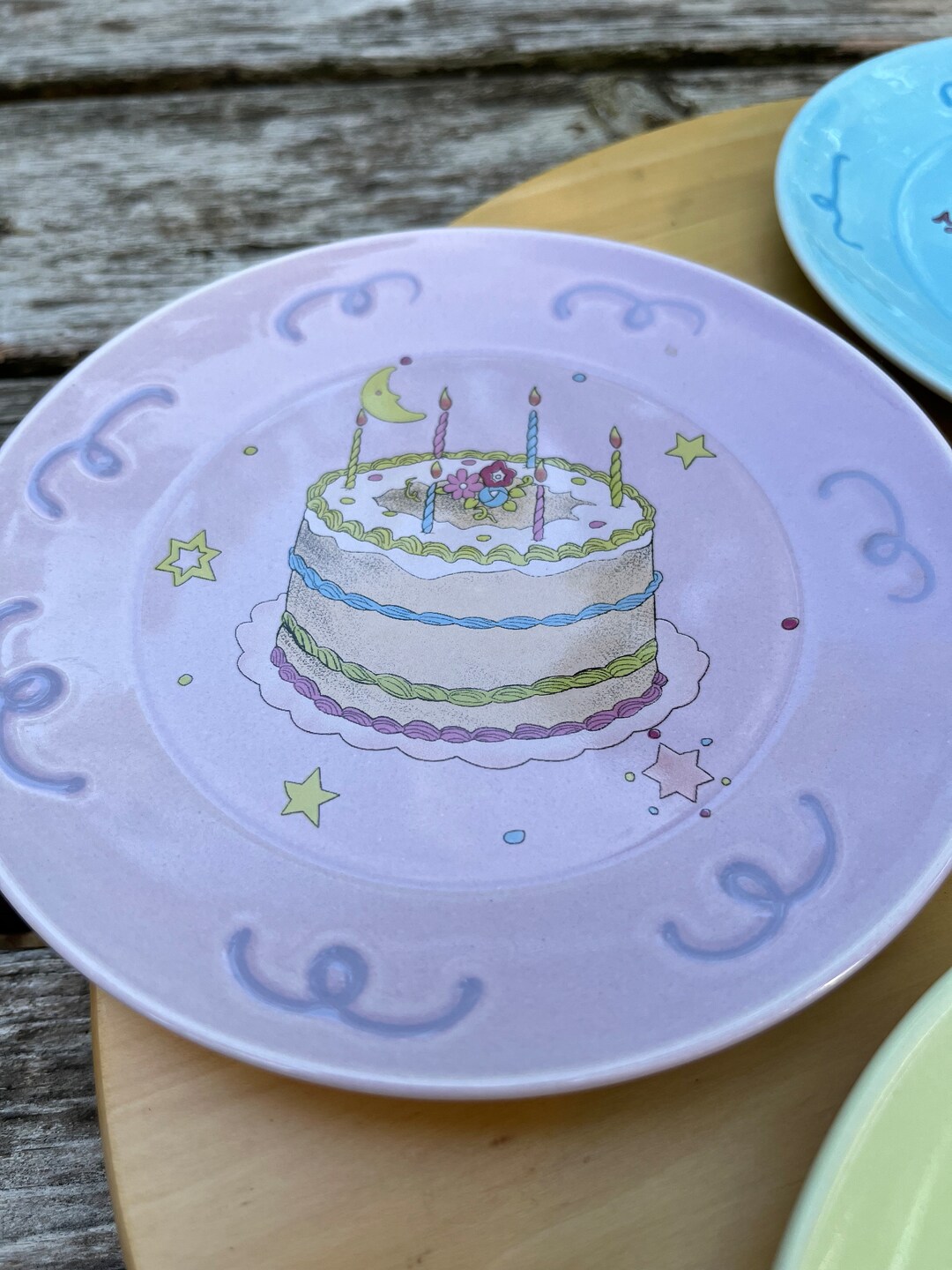 Avon Dessert Plates, Birthday Cake Plates, Set of 4, Avon Collectible ...