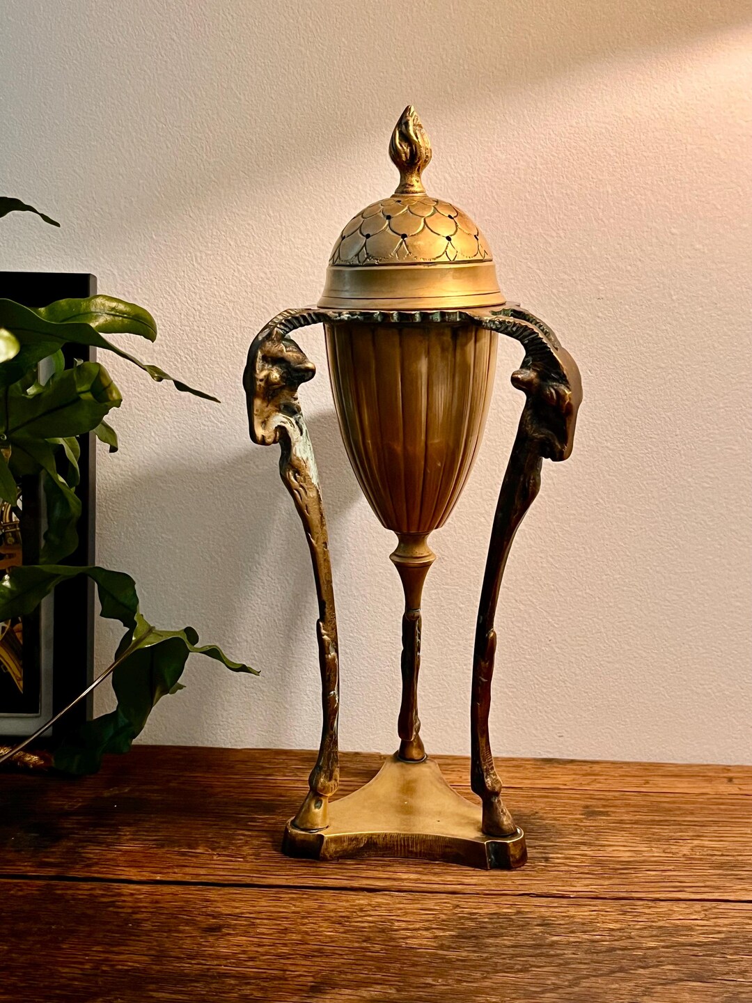 1940s Brass Sensor, Incense, Burner, Empire, Style, Goat Heads, and ...