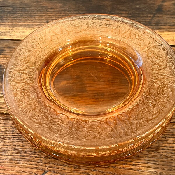 Amber Glass Plates - Etsy