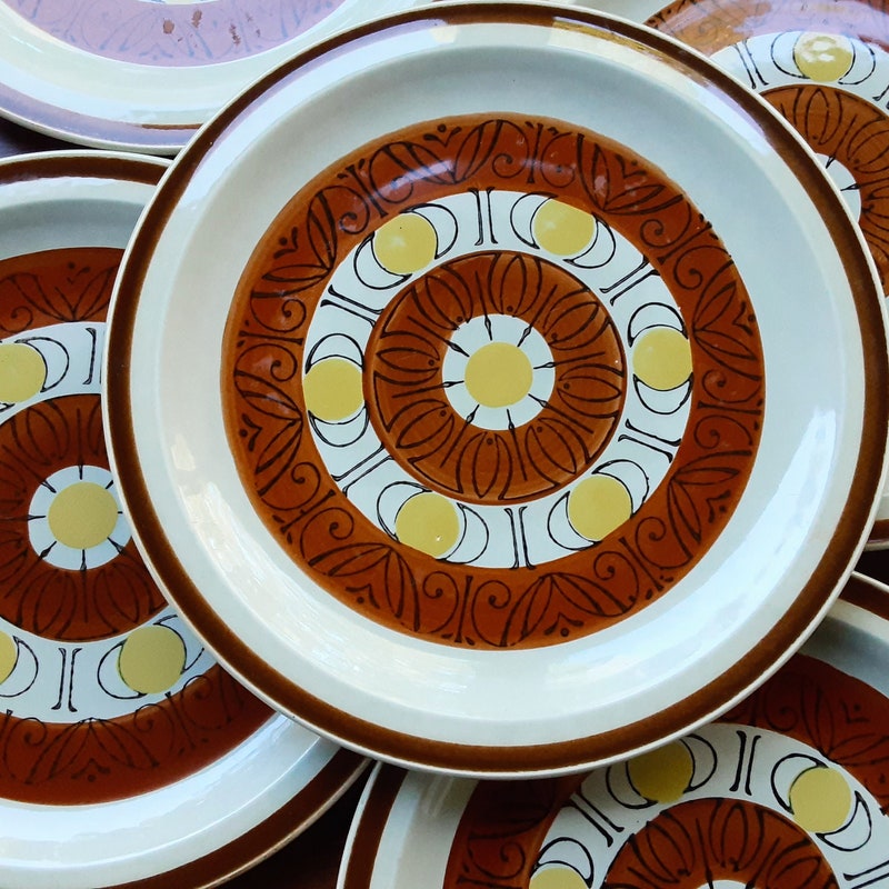 Mid Century Plates - Etsy