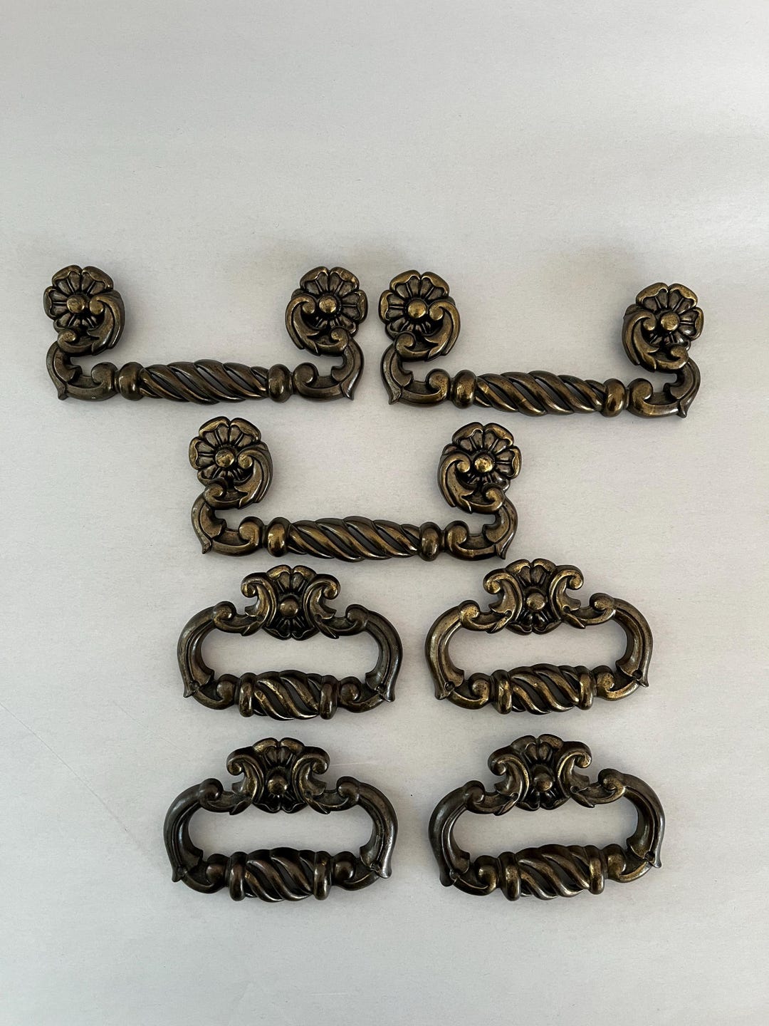 Vintage Large Victorian Antique Finished Drawer or Cabinet Pulls ...