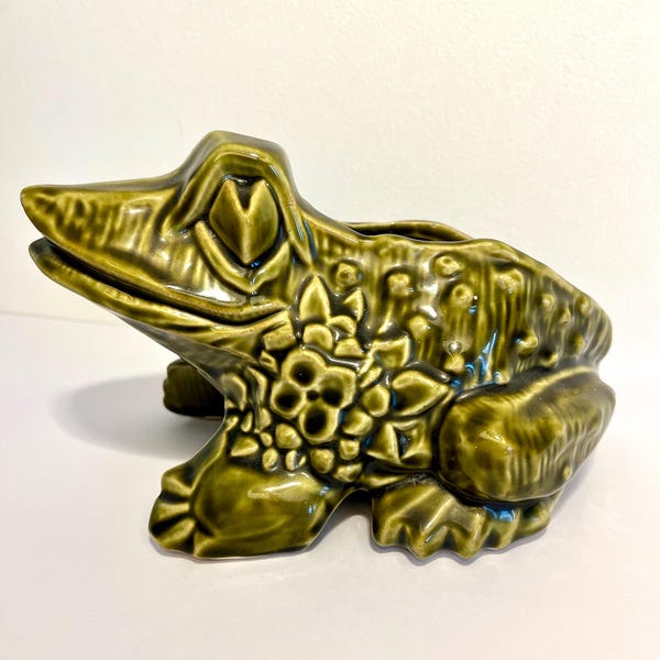 Mccoy Frog Planter - Etsy