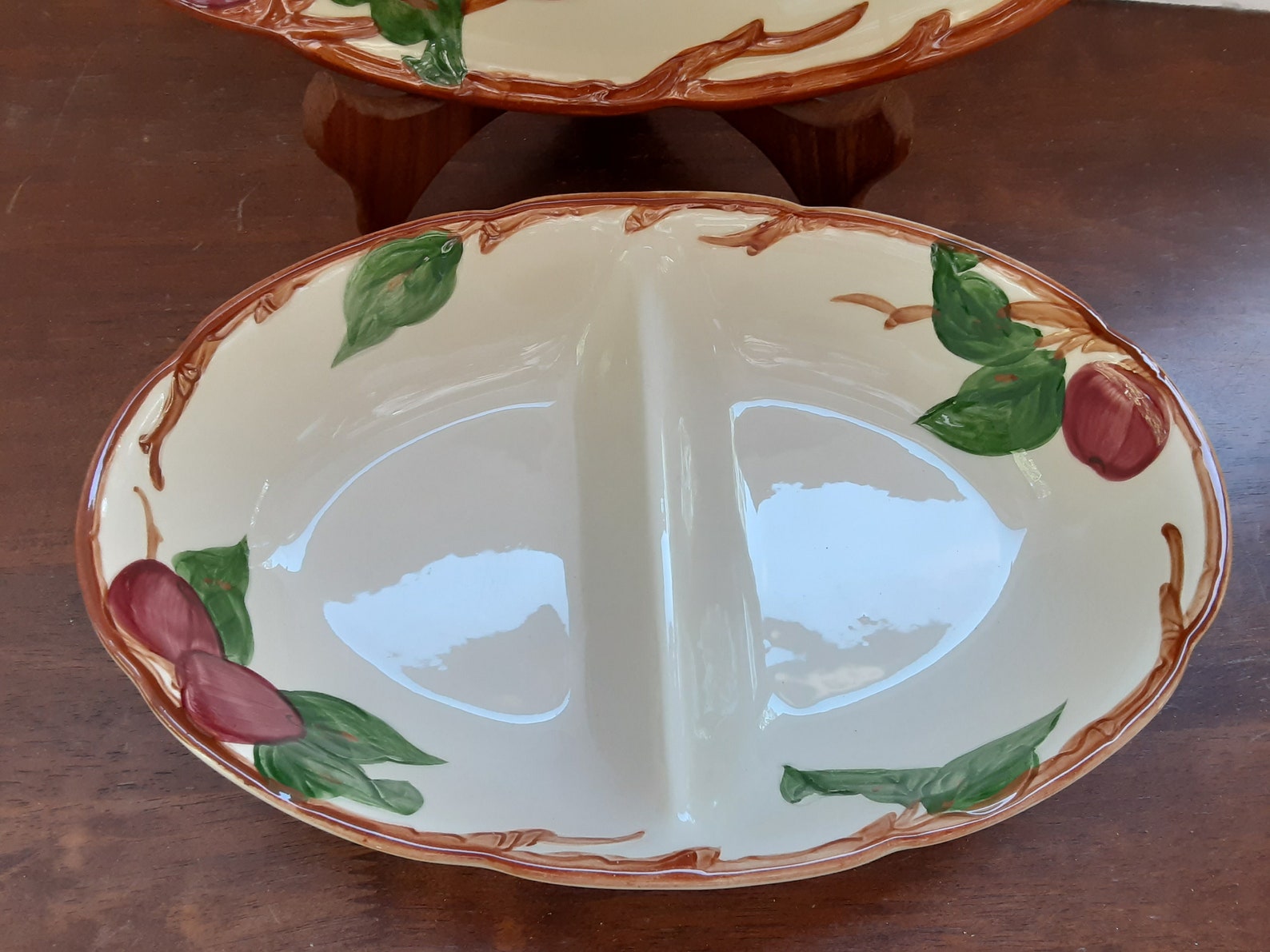 Vintage Franciscan Apple Platter and Divided Serving Dishes - Etsy
