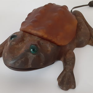 Vintage Lamp, Cast Iron Frog Lamp, Frog Table Lamp, Ambient Night Light ...