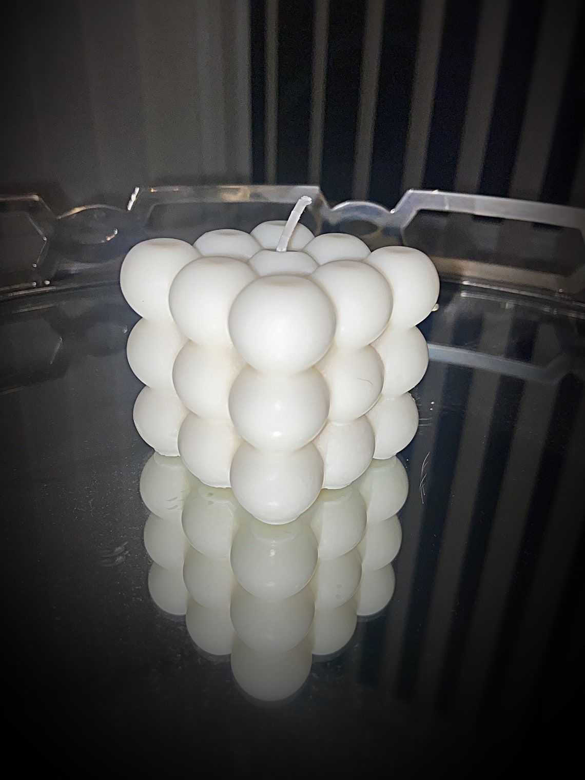 White Bubble Candle Scented Candle Bubble Candle - Etsy