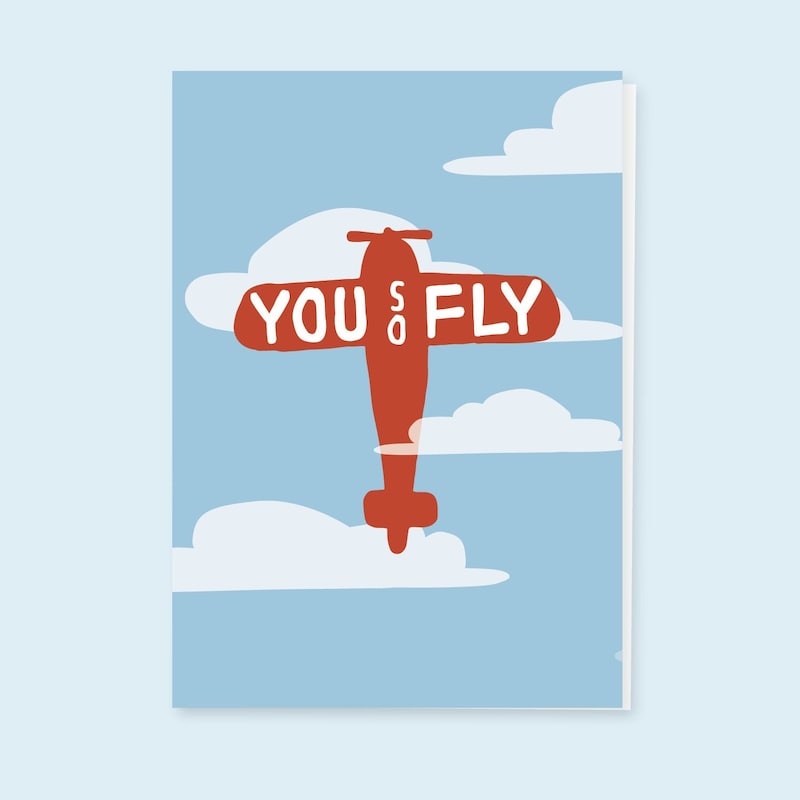 Airplane Card - Etsy