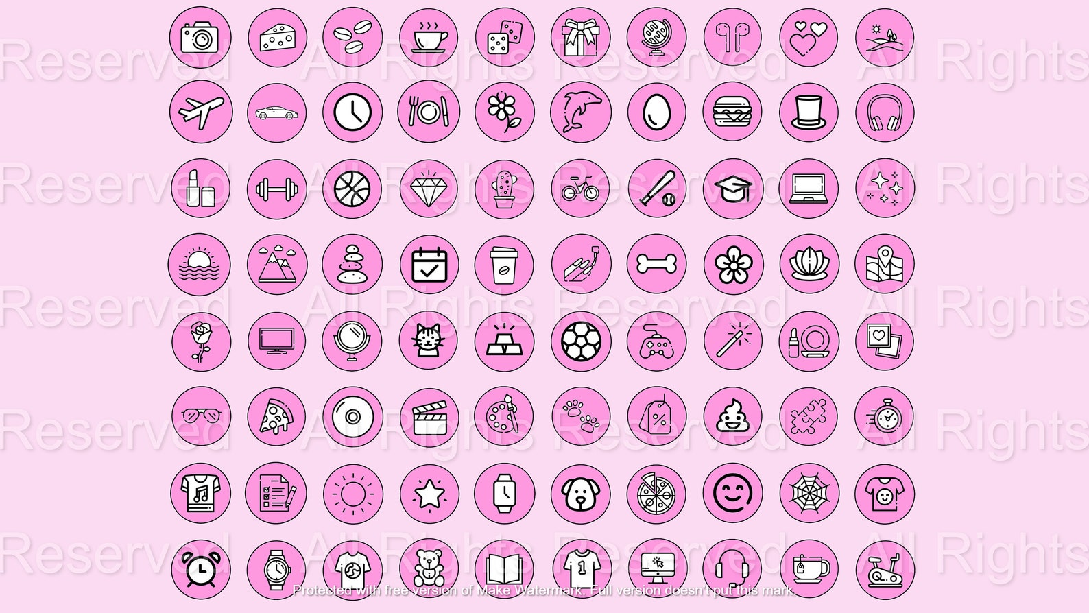 80 Instagram Essential Pink Highlight Icons, Instagram Highlight Covers ...