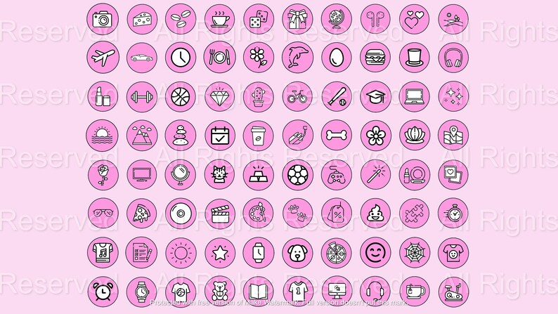 80 Instagram Essential Pink Highlight Icons, Instagram Highlight Covers ...
