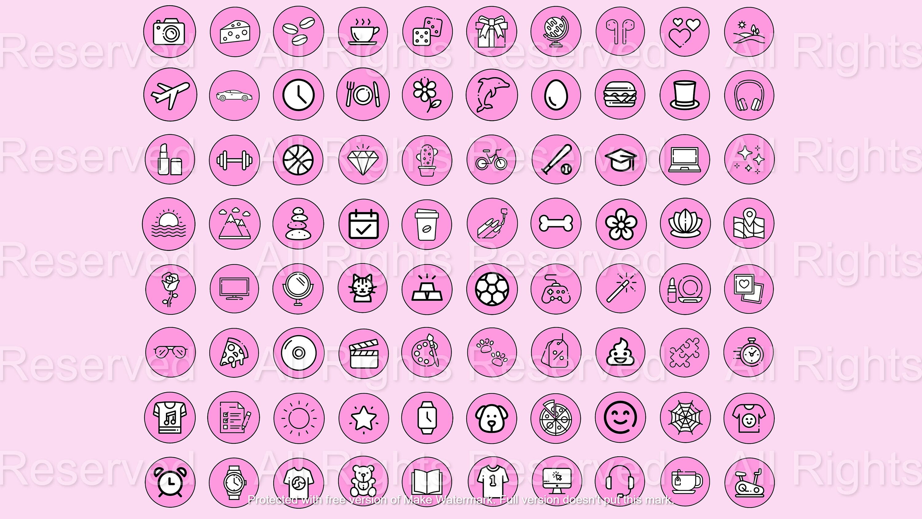 80 Instagram Essential Pink Highlight Icons, Instagram Highlight Covers ...