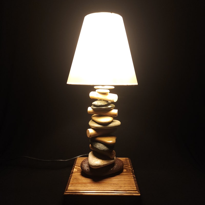 Stone Lamp - Etsy