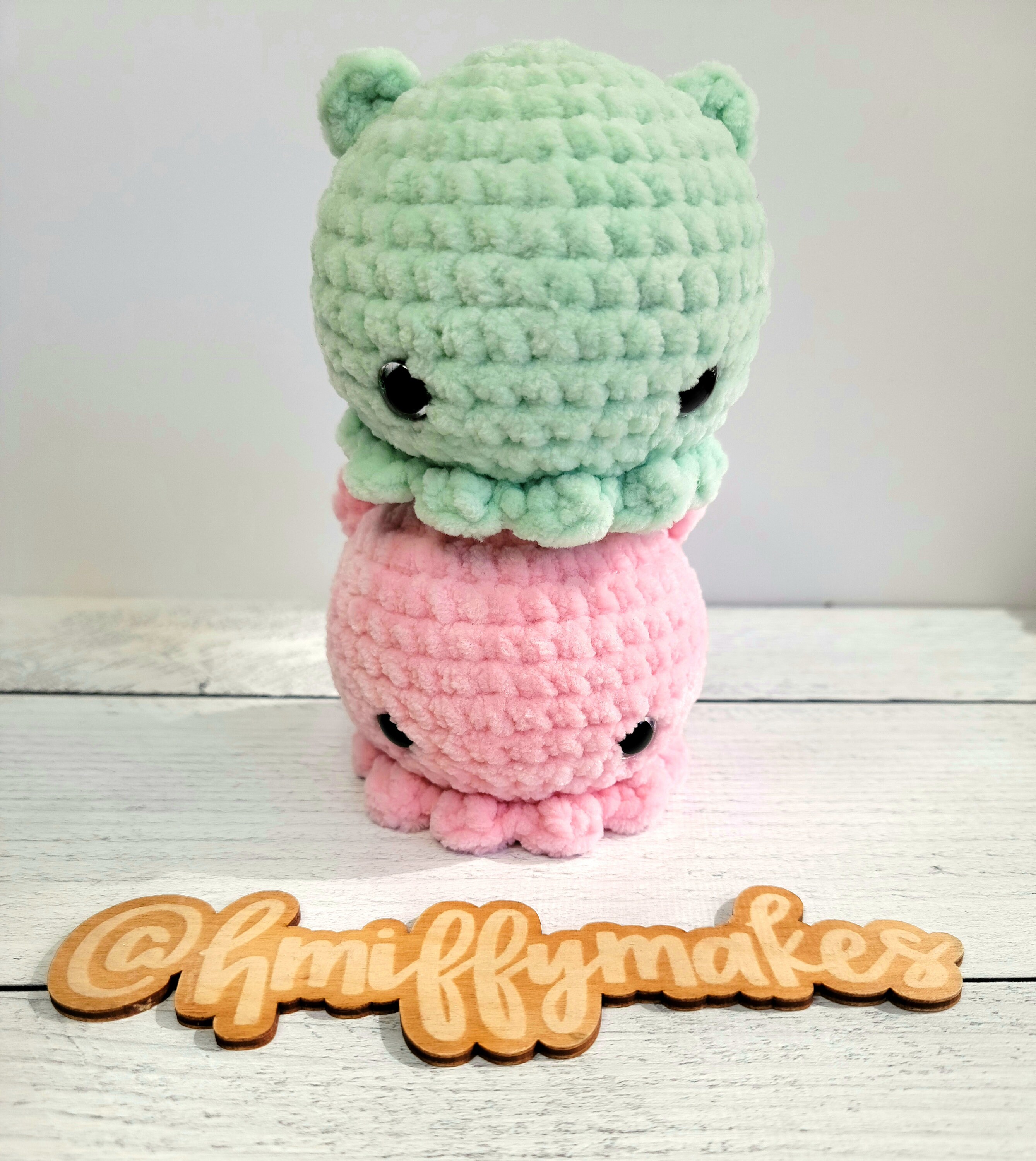 Ready to Ship Crochet Baby Cuddlefish Cuttlefish Plushie Cuddlefish ...