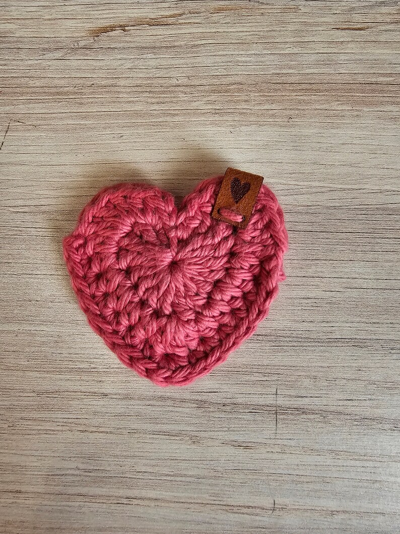 Pink Heart Crochet Bookmark Corner Bookmark - Etsy