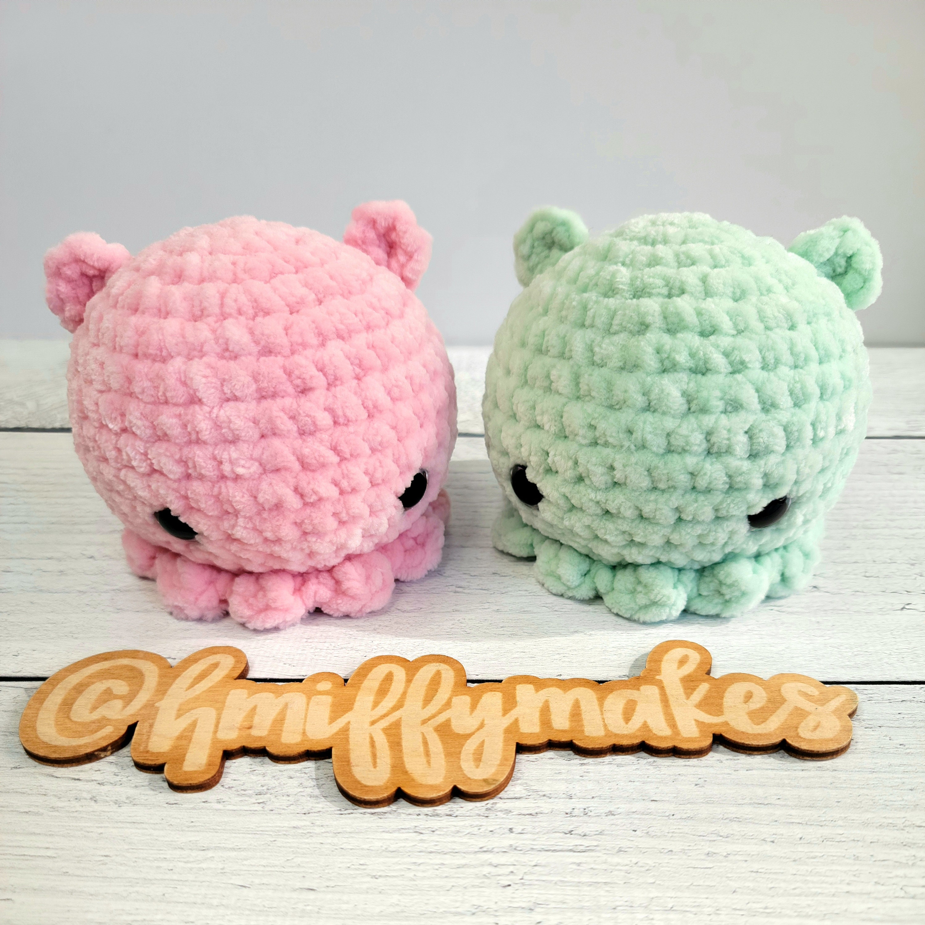 Ready to Ship Crochet Baby Cuddlefish Cuttlefish Plushie Cuddlefish ...