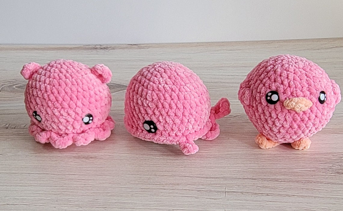 Crochet Baby Cuddlefish | Cuttlefish Plushie | Cuddlefish | Cuttlefish ...