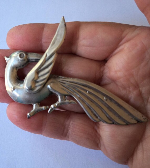 Vintage phoenix tie pin - Gem