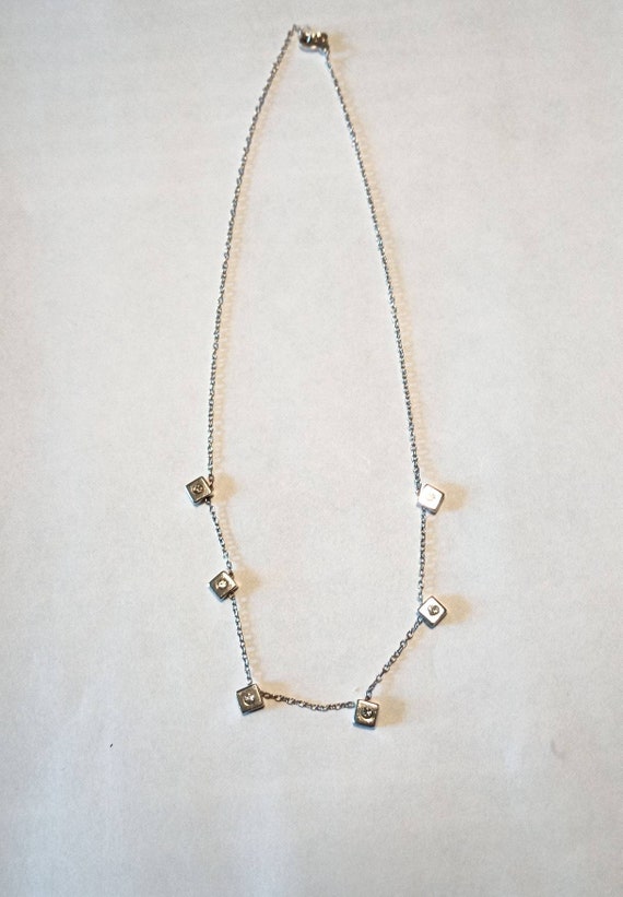 Vintage rhinestone and silver - Gem