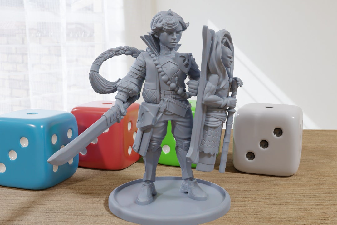 Knight Warrior Sexy Female - Dnd Miniature | Collectible and Rolepaying ...