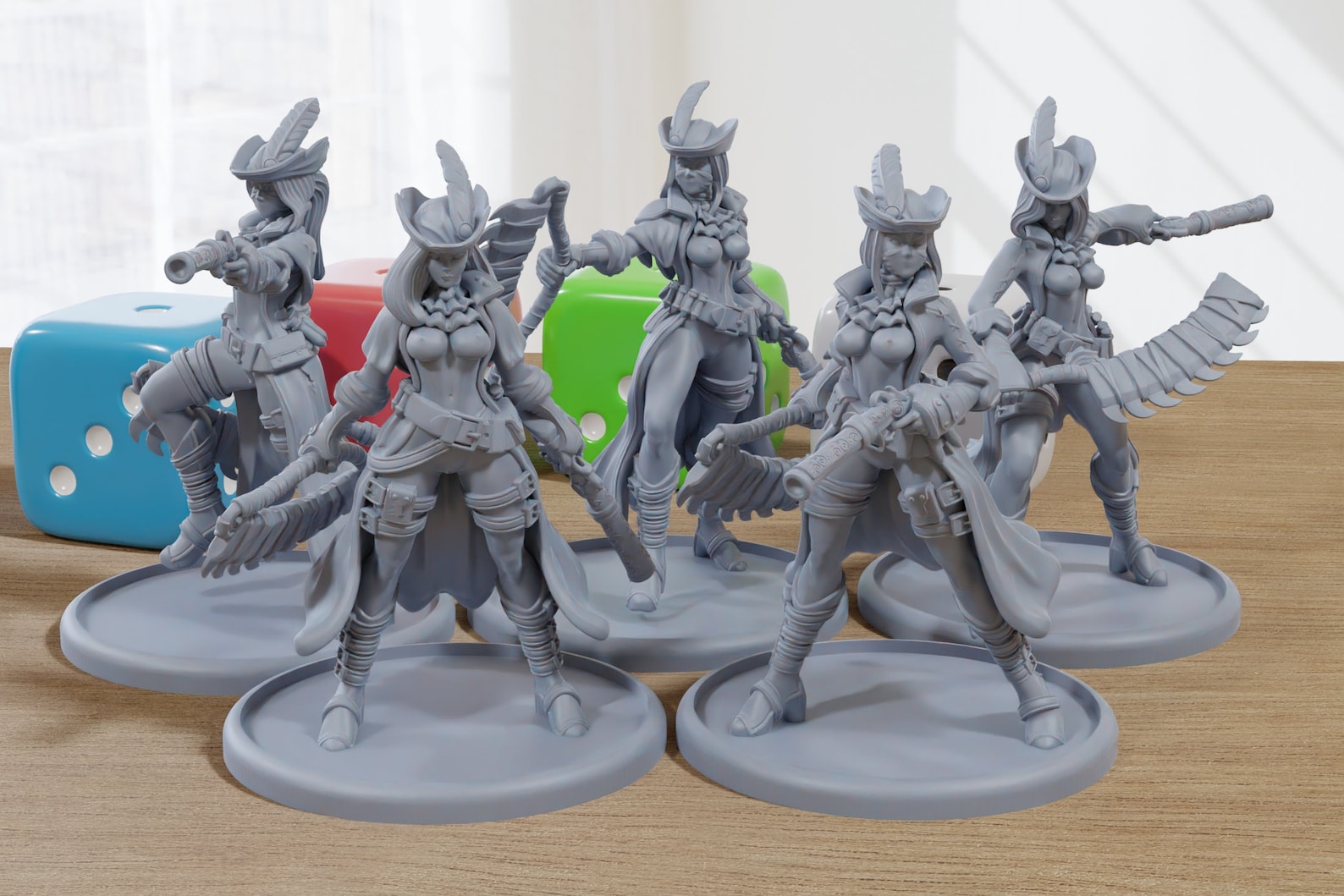 Bloody Empire Huntress Sexy Pinup SFW/ NSFW 3D Printed Minifigures for ...