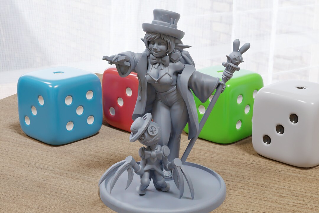 Puppet Master Neesh Sexy Pin-up - 3D Printed Minifigures for Fantasy Miniature Tabletop Games ...