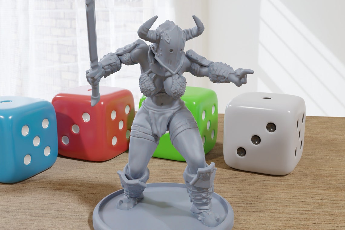 Marauder Girl 3D Printed Minifigures for Fantasy Miniature - Etsy