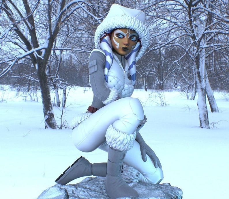 Ashoka Tano Sexy Fan Art Miniature Pin Up 110 3d Print Etsy