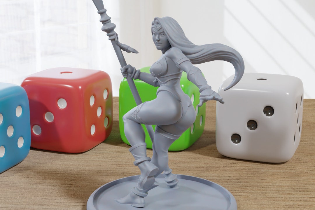 Sorcerer Sexy Pinup 3d Printed Minifigures For Fantasy Miniature Tabletop Games Dnd Frostgrave