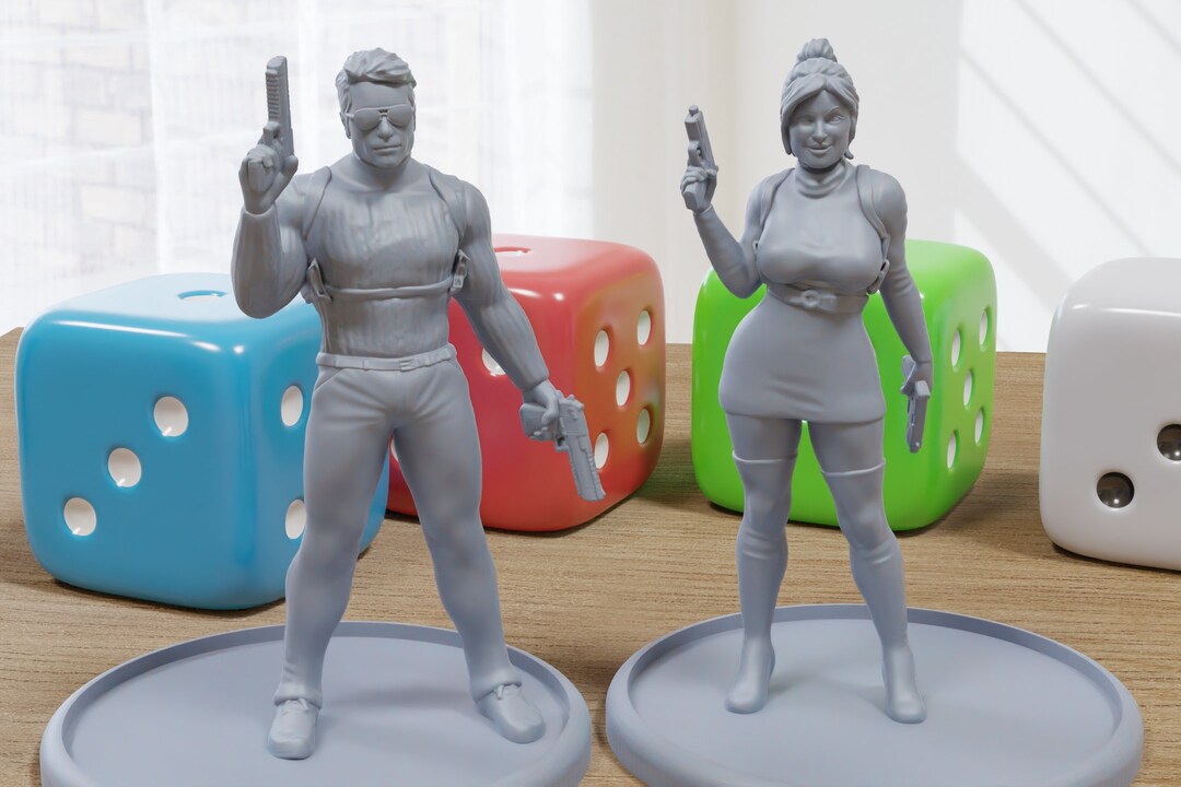 Field Agents - 3D Printed Minifigures for Fantasy Miniature Tabletop ...