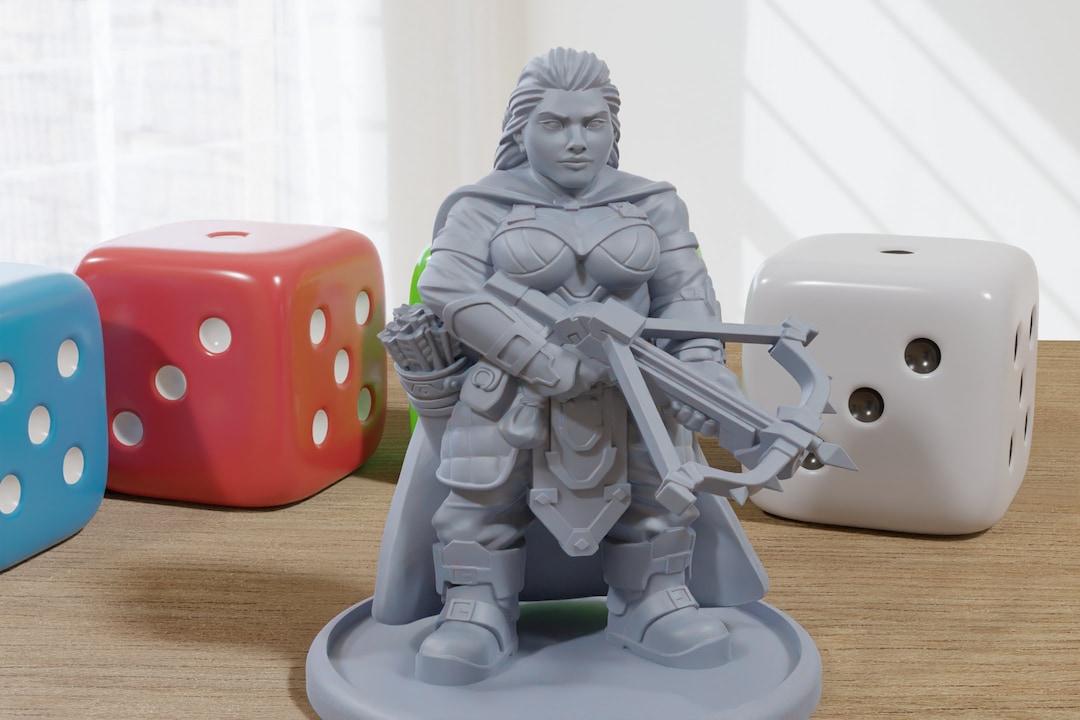 Dwarf Sexy Pinup 3D Printed Minifigures for Fantasy Miniature Tabletop ...