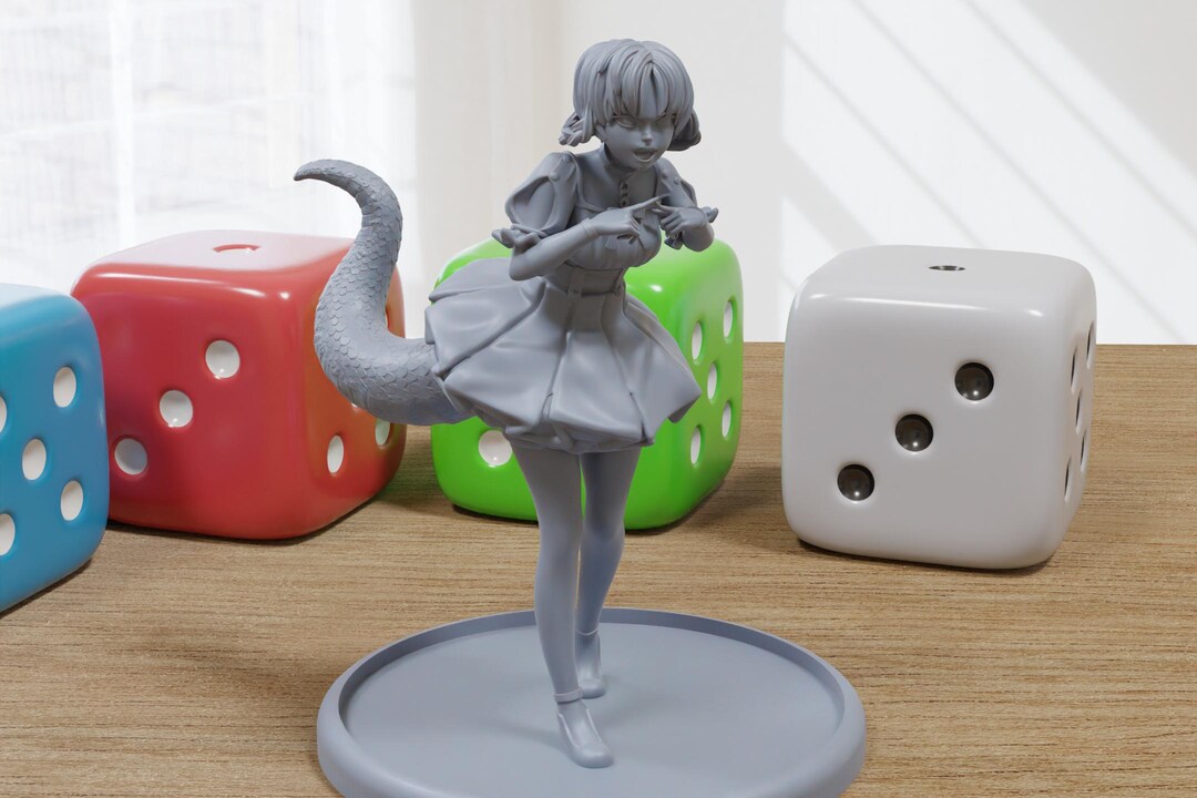 Lizard Tail Maiden Sexy Pinup 3D Printed Minifigures for Fantasy ...