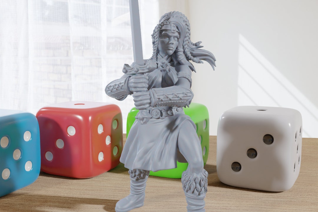 Ingrid - 3D Printed Minifigure - Proxy Minis for Dnd, Baldurs Gate ...