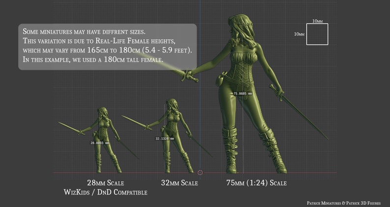 Sexy Pinups 3D Gedruckt Minifigur für Fantasy Miniature Tabletop DND ...