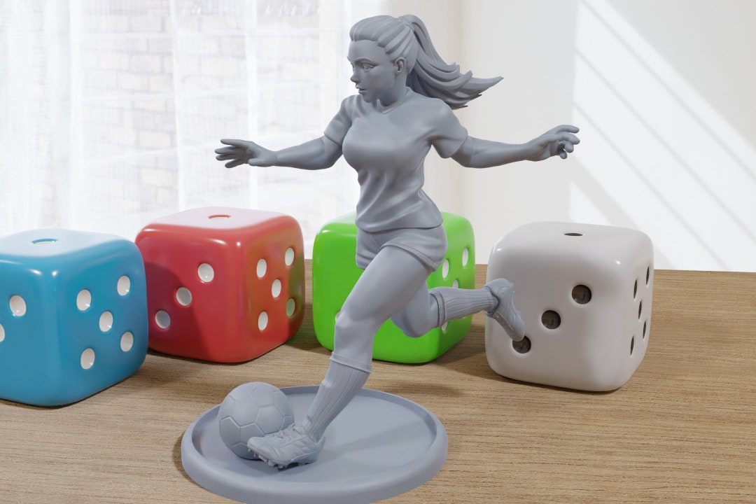 Sexy Sports Girl Football - Dnd Miniature | Collectible and Rolepaying ...